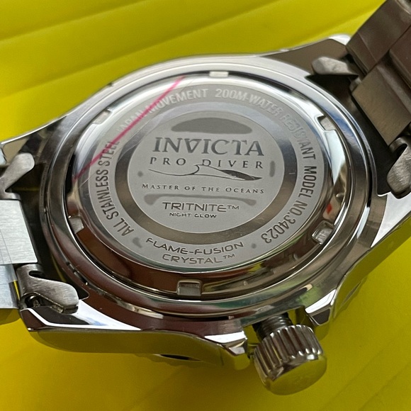 Invicta | Accessories | Invicta Mens Pro Diver 4mm Silvertoneblue Dial ...